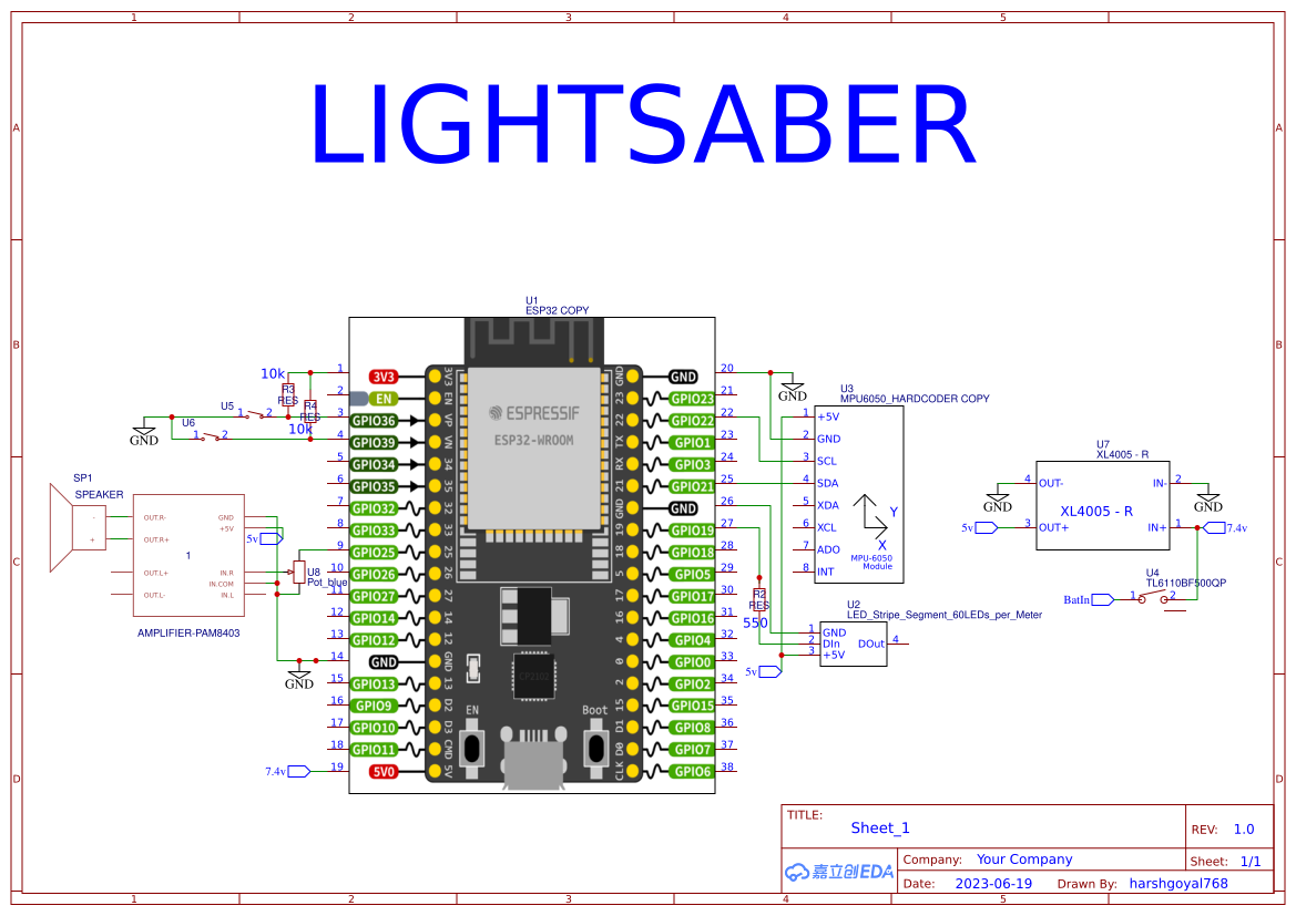 LightSaber - EasyEDA open source hardware lab