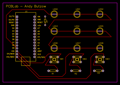 Neopixel board - EasyEDA open source hardware lab