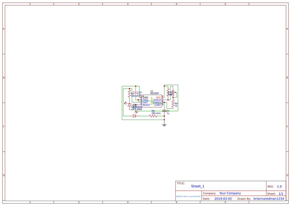 LED Flasher - EasyEDA open source hardware lab