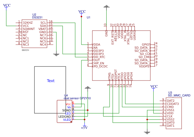 dust sensor using esp8266 - EasyEDA open source hardware lab