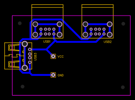 USB charging hub - OSHWLab