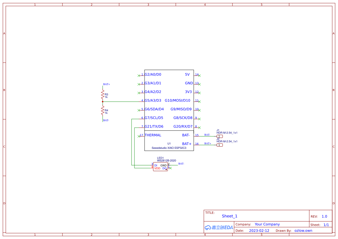 XIAO ESP32C3 Adapter board - OSHWLab