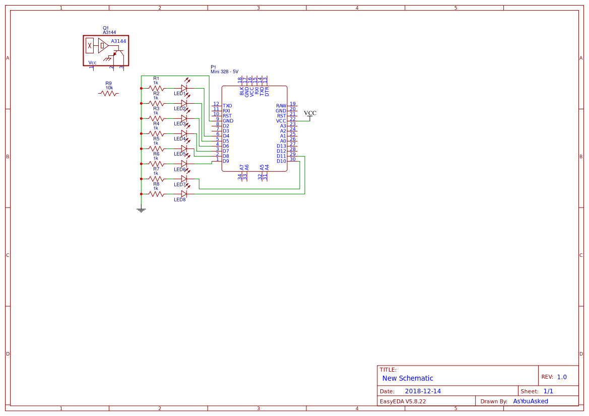 POV-display - EasyEDA open source hardware lab