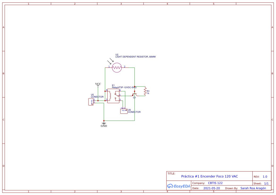 Práctica#1Foco120VAC - Platform for creating and sharing projects - OSHWLab