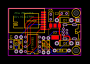 ATtiny85 with NRF24L01 (3.3V - USB-Mini) - OSHWLab