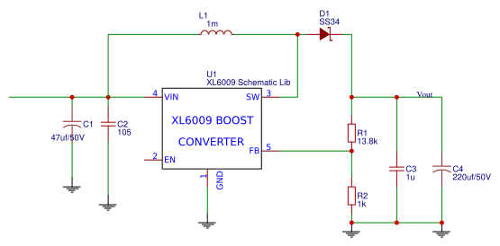 Step-Up Voltage Regulator - OSHWLab