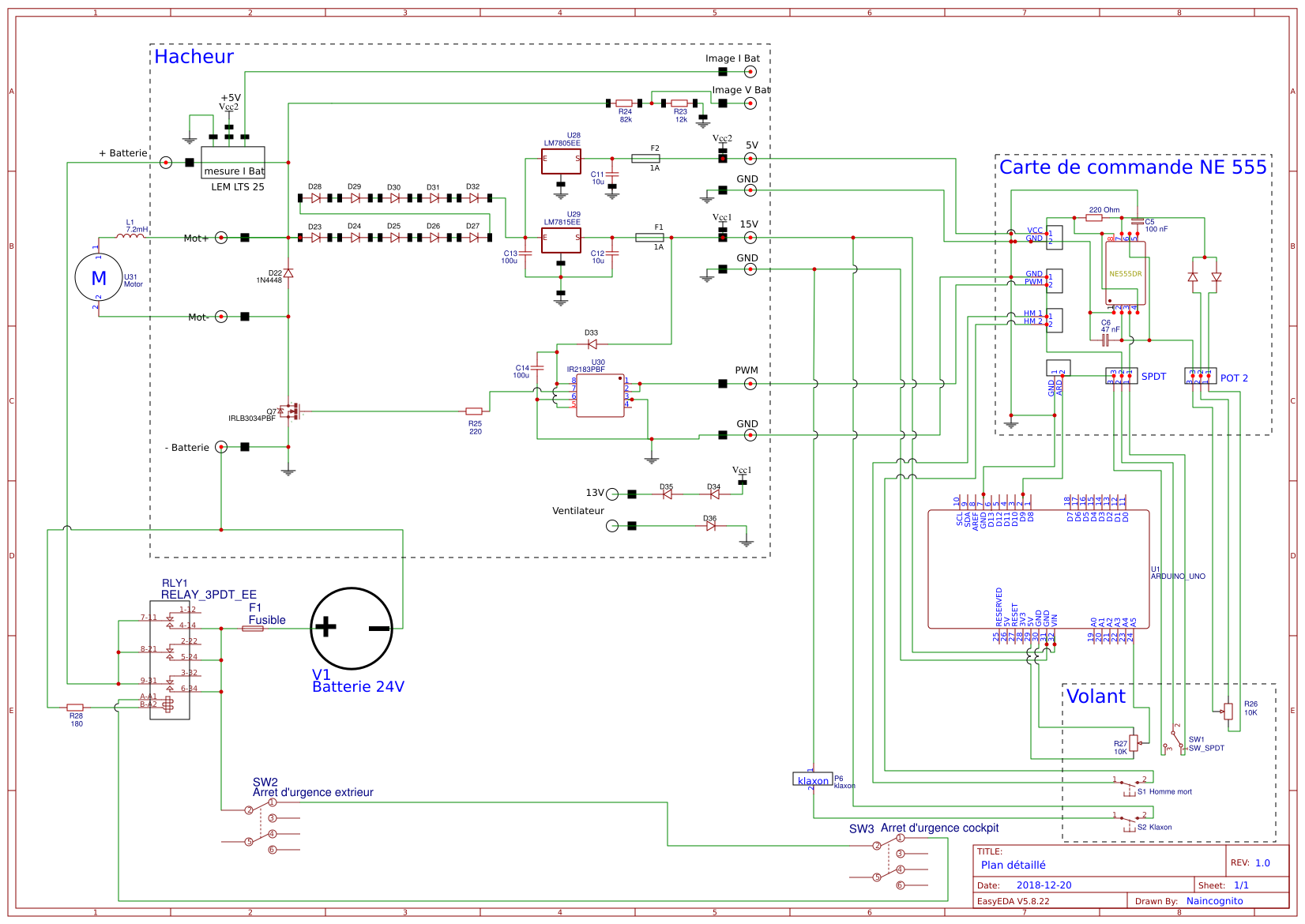 Carte de Commande d'un Hacheur MCC - EasyEDA open source hardware lab