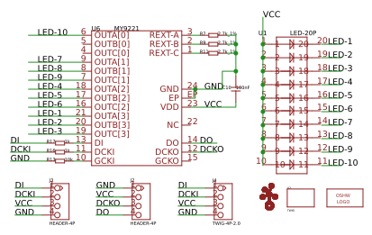 Grove LED Bar v2.0 - EasyEDA open source hardware lab