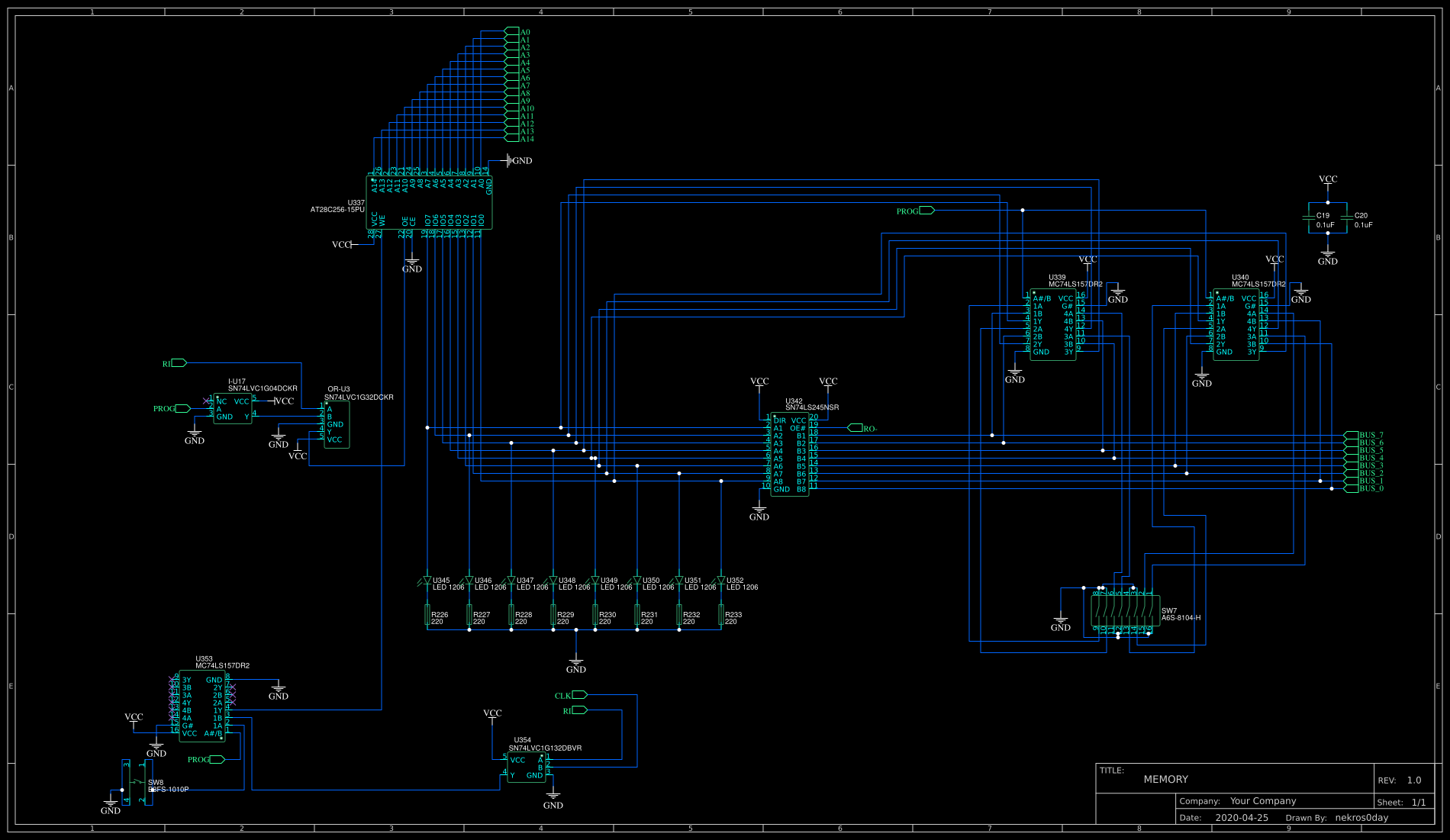 8-bit CPU - EasyEDA open source hardware lab