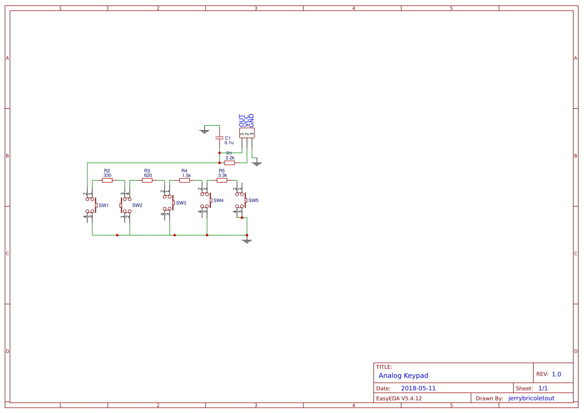 Analogue Keypad - EasyEDA open source hardware lab