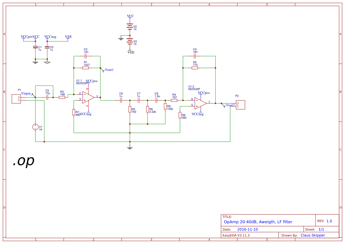 Opamp-filters - EasyEDA open source hardware lab