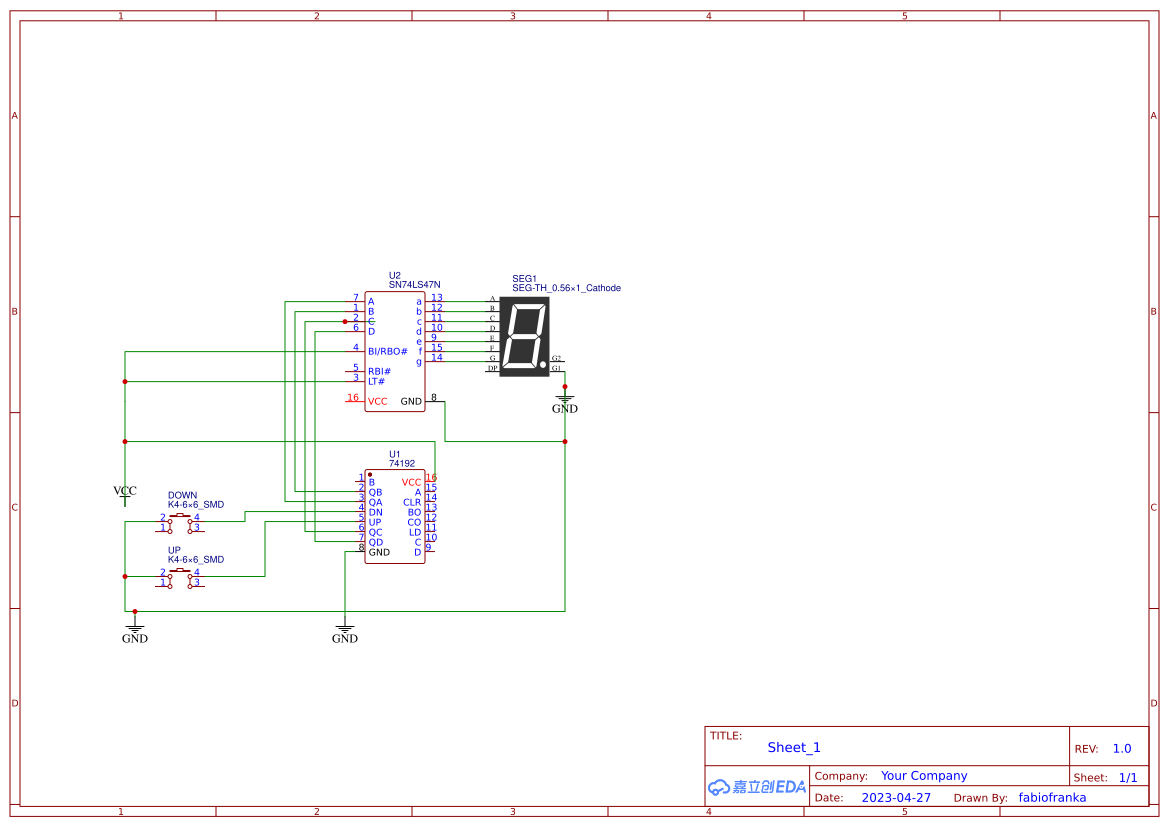 up down - EasyEDA open source hardware lab
