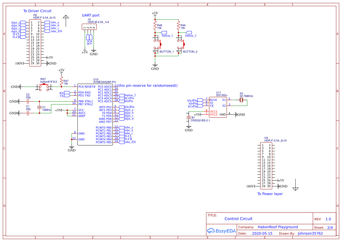 Divergence meter (Nixie tube clock) - OSHWLab