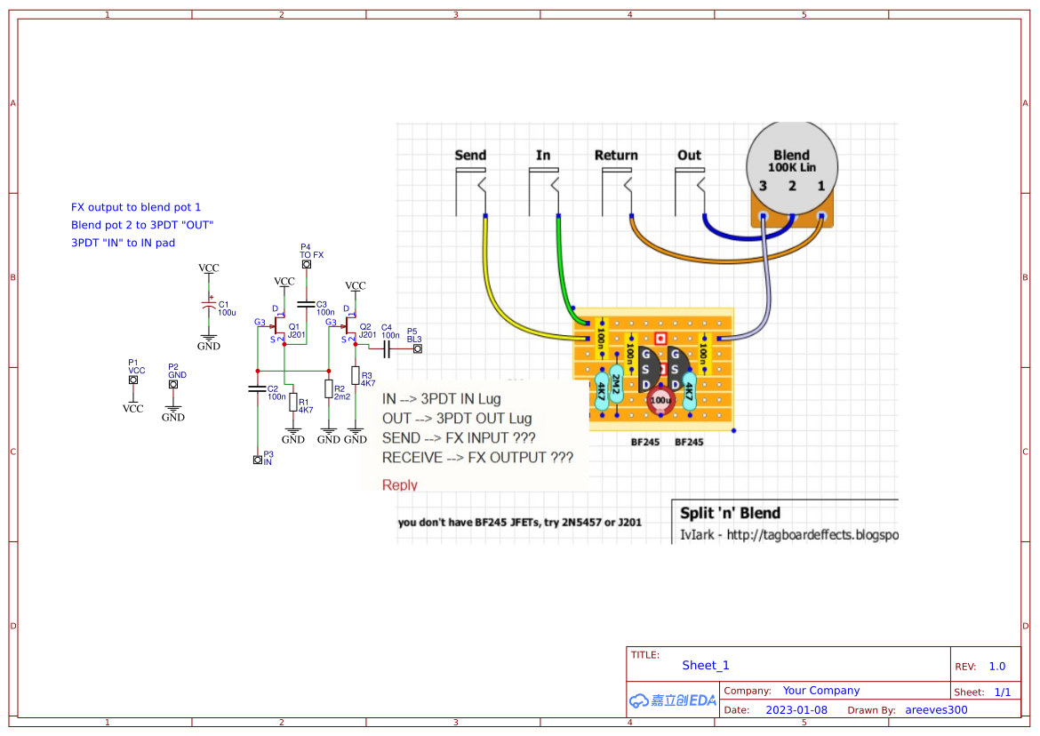Wet/Dry Audio Blender - OSHWLab