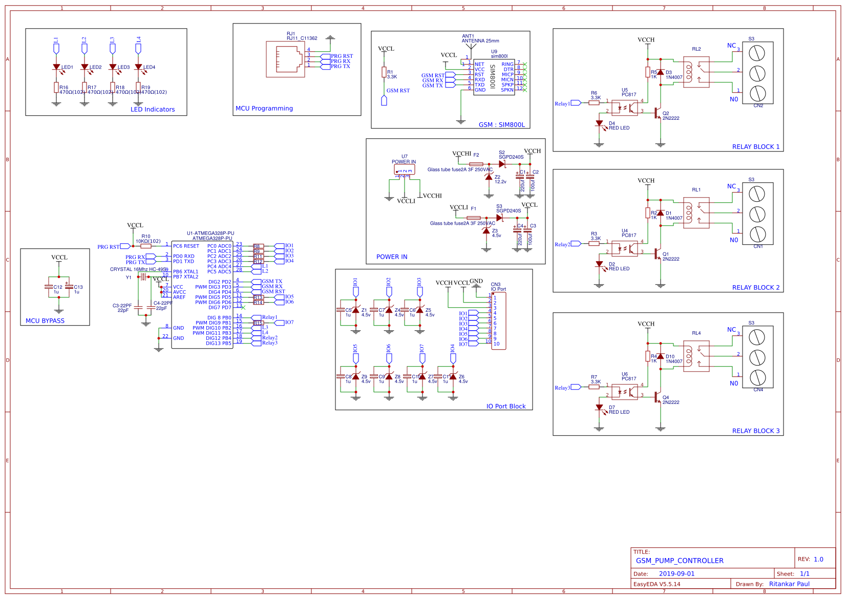 GSM_PUMP - EasyEDA open source hardware lab