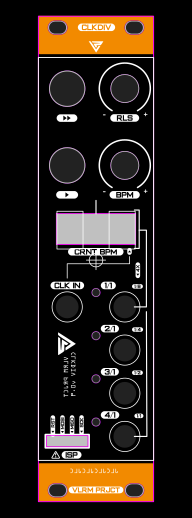 Modular Synth Clock Divider Module Oshwlab 