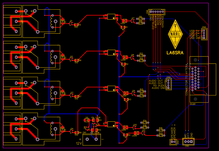 RelayBoard 12V - EasyEDA open source hardware lab