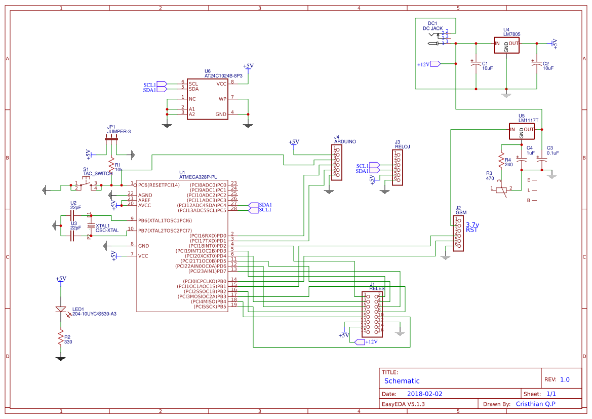 Circuito basado en Atmega328P-PU - EasyEDA open source hardware lab
