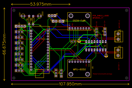 SHIELD-NANO-V3-L293D-MPU6050 - OSHWLab
