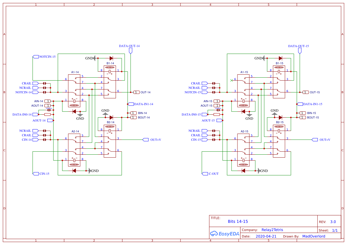 Zuse Relay Adder - OSHWLab
