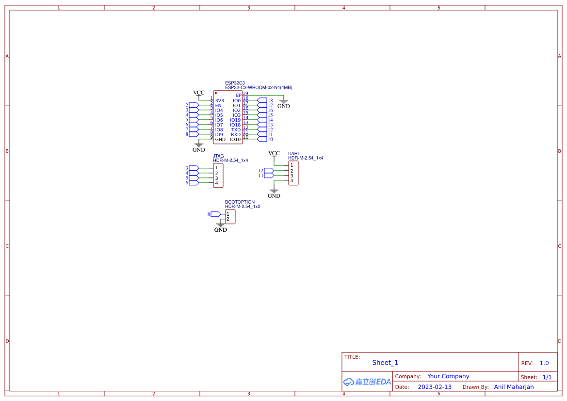 ESP32-C3-WROOM-2 Breakout - OSHWLab