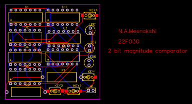 2 bit magnitude comparator - EasyEDA open source hardware lab
