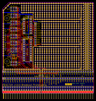 SC724 v1.0 Breakout for RCBus - EasyEDA open source hardware lab