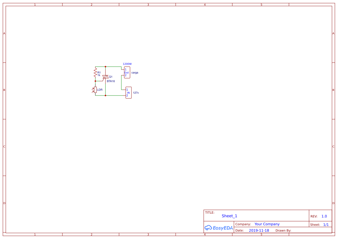 sensor de ldr - EasyEDA open source hardware lab