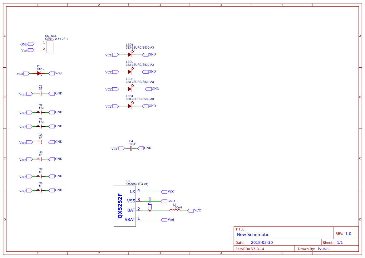 Supercap LED - EasyEDA open source hardware lab