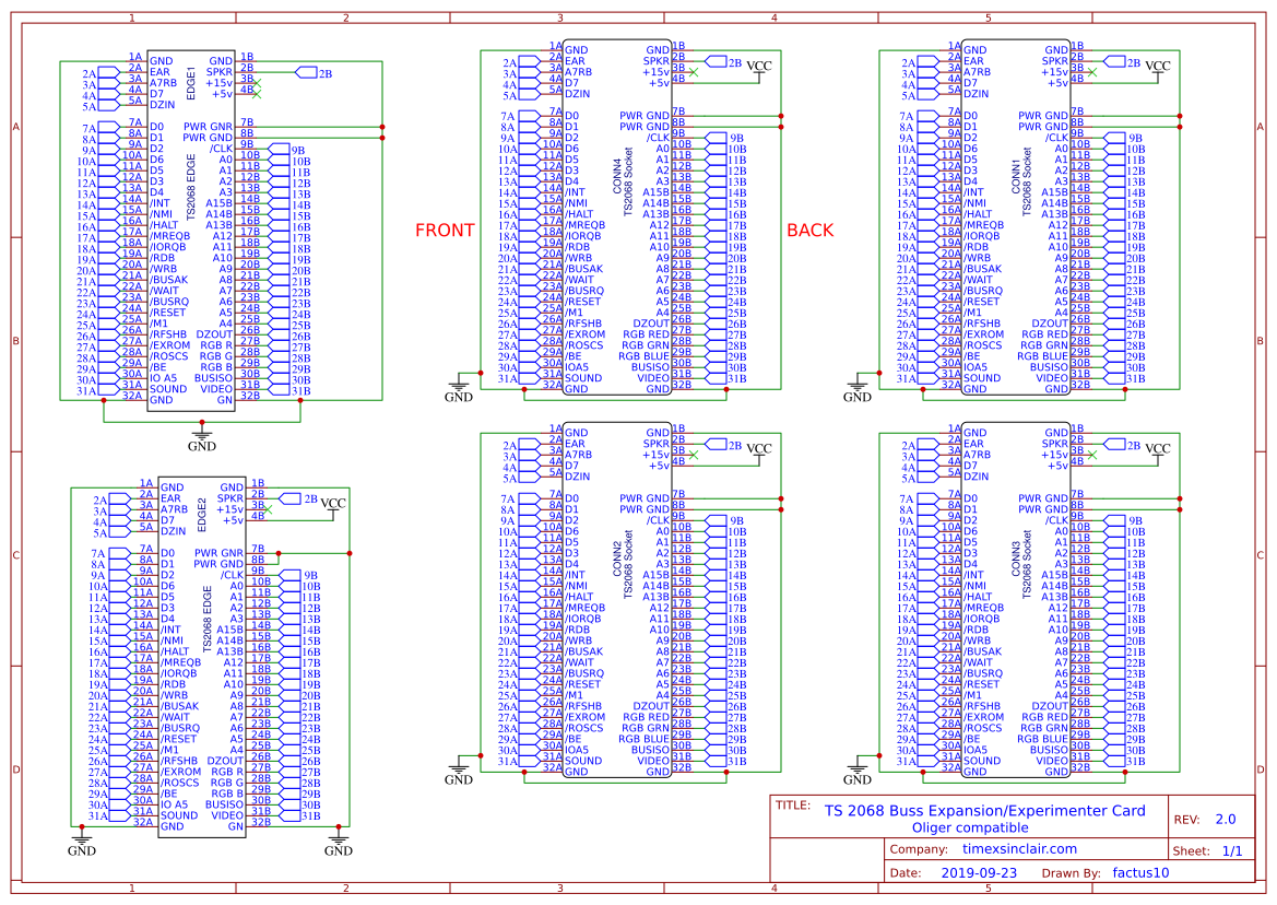 TS2068 Buss Expansion - EasyEDA open source hardware lab