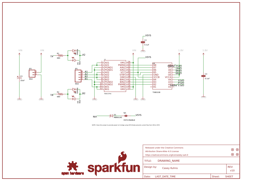 Dual H Bridge Block - EasyEDA open source hardware lab