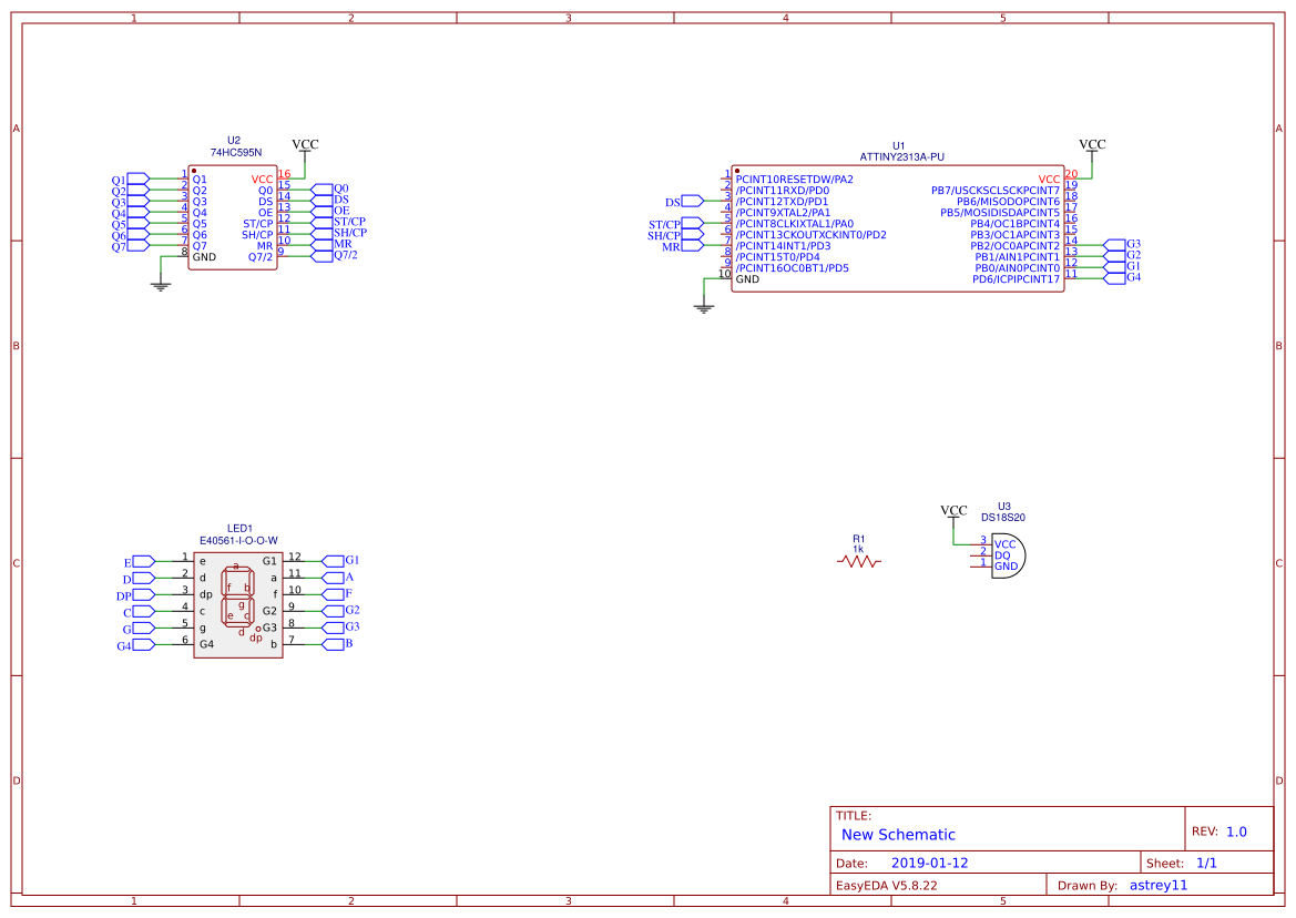Digital thermometer - EasyEDA open source hardware lab