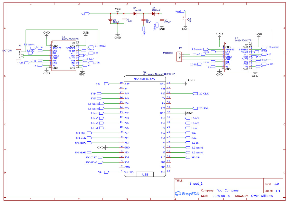 quad_l6234d_esp32 - OSHWLab