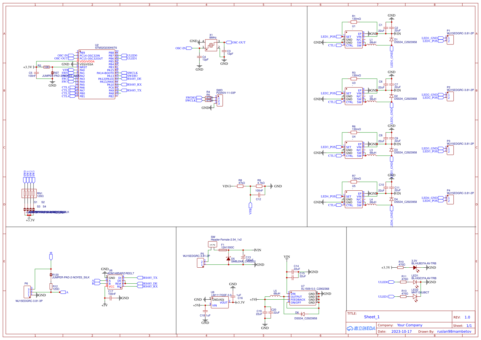led_controller - EasyEDA open source hardware lab