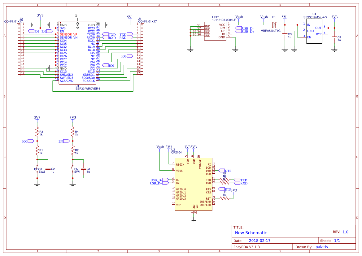 ESP32-Wrover-I-board copy - OSHWLab