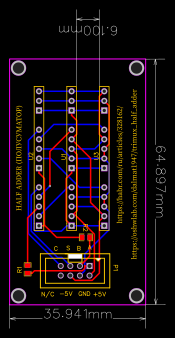 Trimux_Half_adder - EasyEDA open source hardware lab