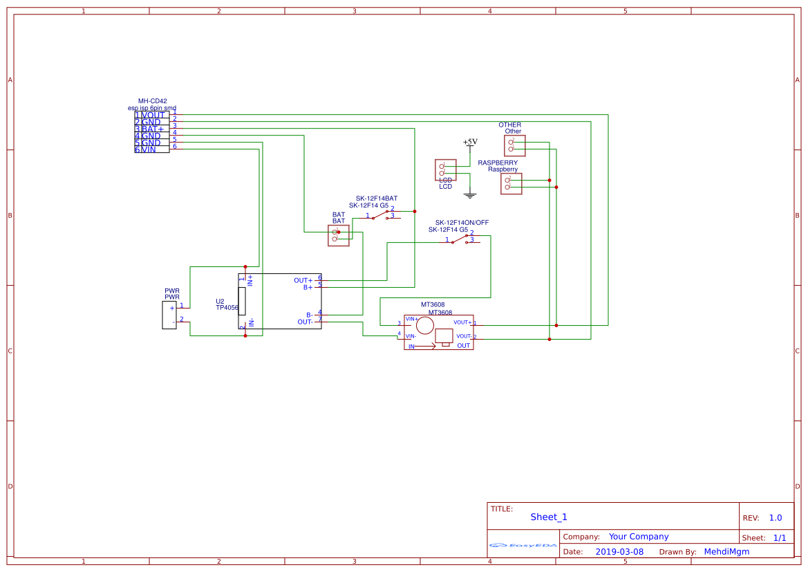 NDS Zero PCB V1 - EasyEDA open source hardware lab