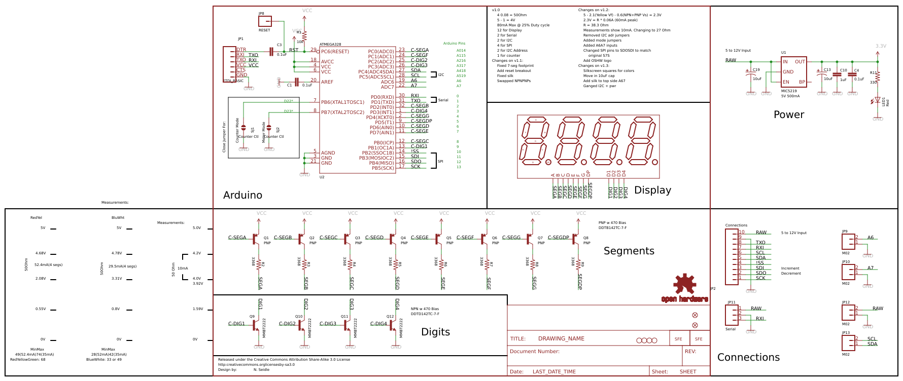 OpenSegment Serial Display - 20mm (Open hardware) - EasyEDA open source hardware lab