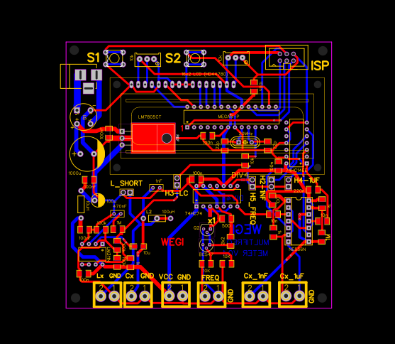 Multi FREQ meter - EasyEDA open source hardware lab