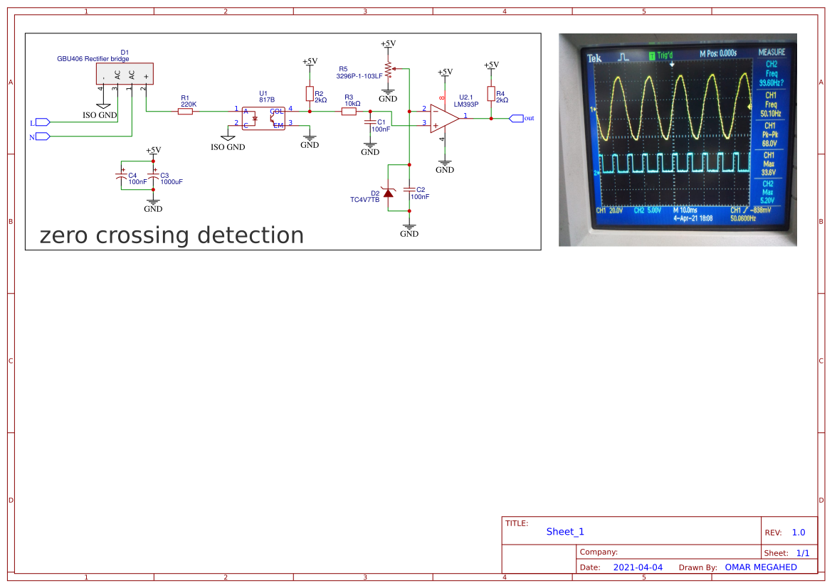 Zero Crossing Detection Platform For Creating And Sharing Projects Oshwlab