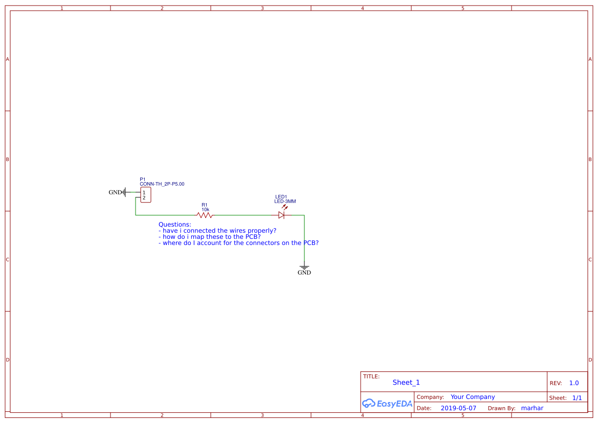 Hello Blinking World - EasyEDA open source hardware lab