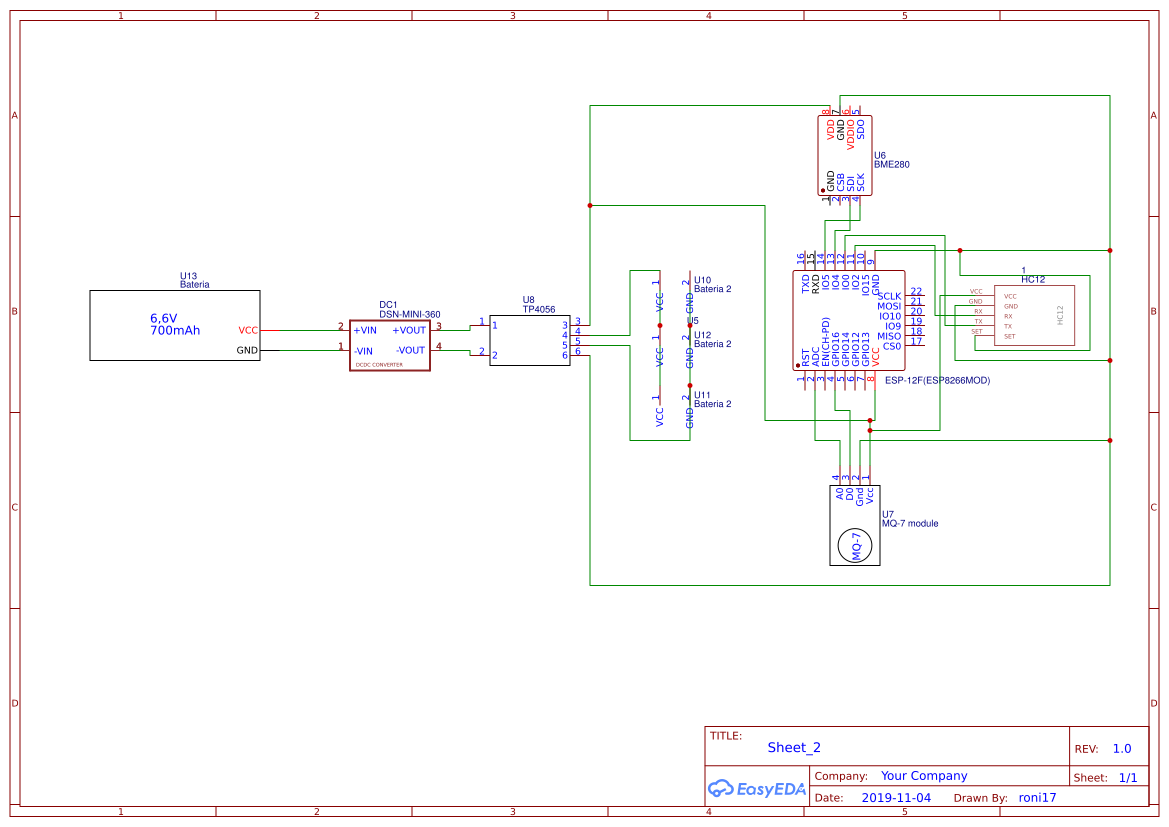 Placa DEMO - EasyEDA open source hardware lab