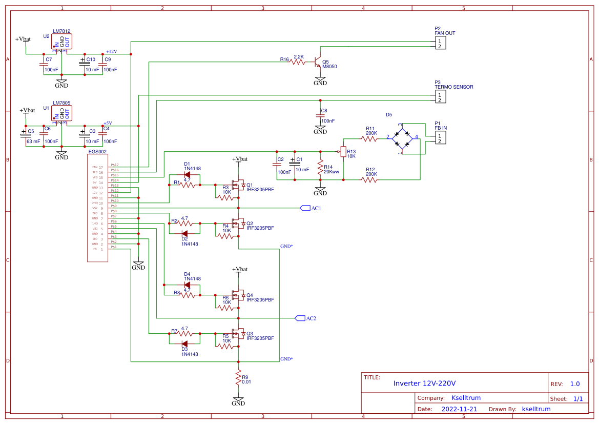 EG8010 Inverter with 50/60 Hz transformer - EasyEDA open source ...