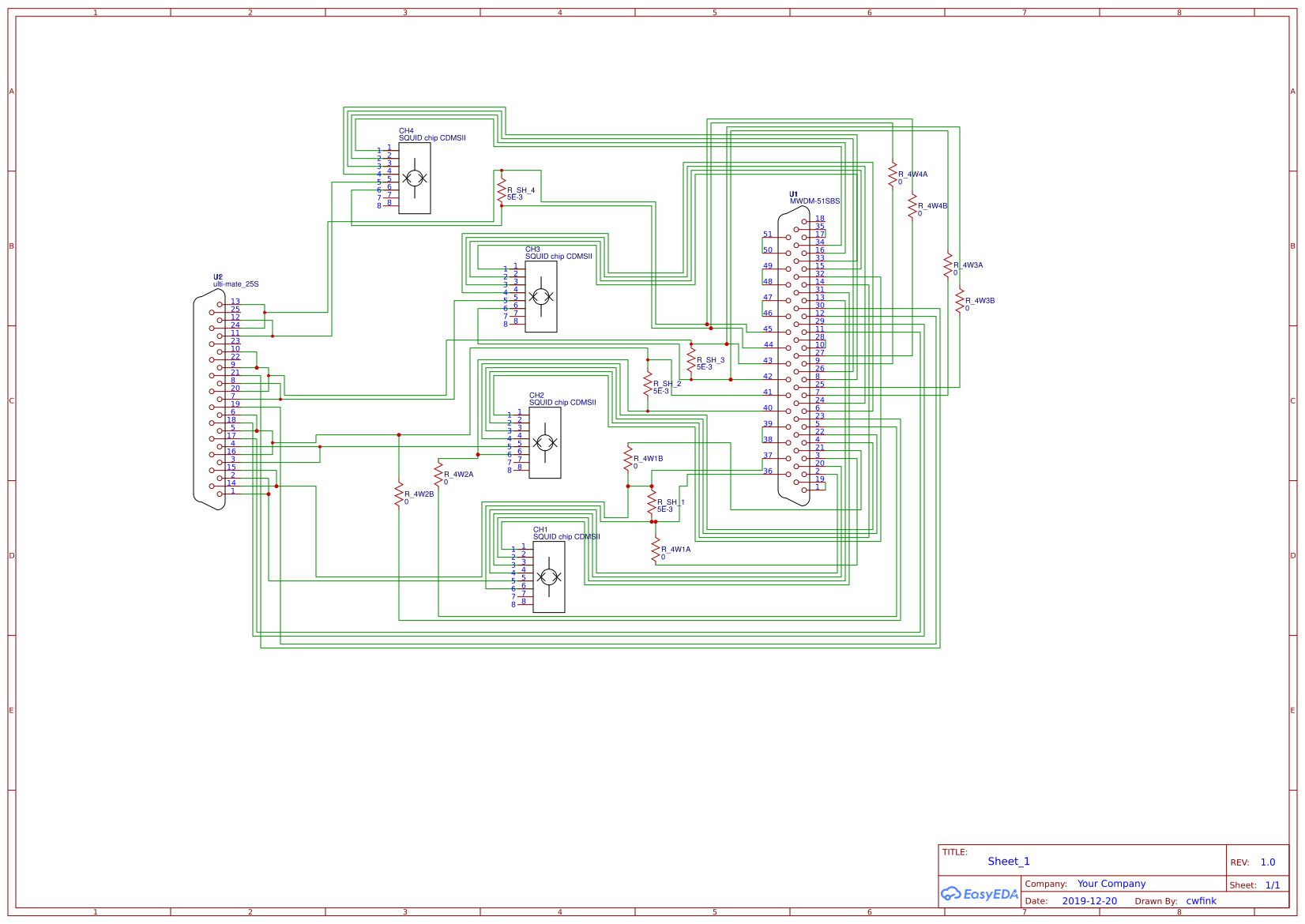 Pyle lab SQUID card corrected connector - EasyEDA open source hardware lab