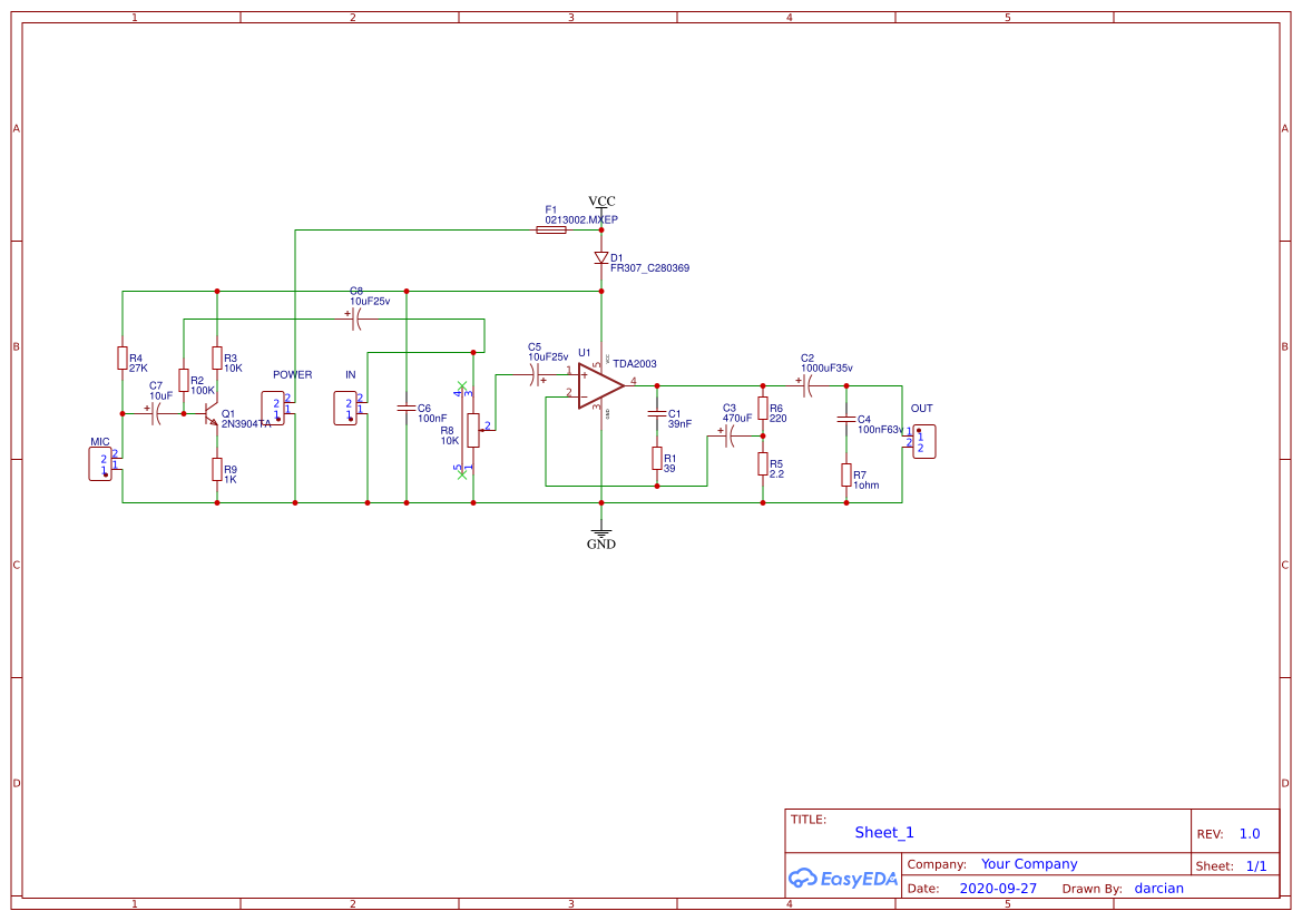 TDA2003 - EasyEDA open source hardware lab