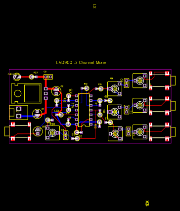 LM3900 3 Channel Mixer - OSHWLab