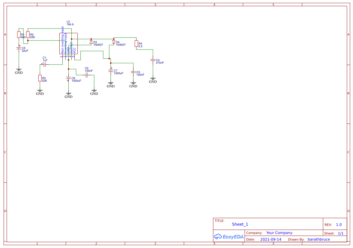 TDA 2050 5ch - EasyEDA open source hardware lab