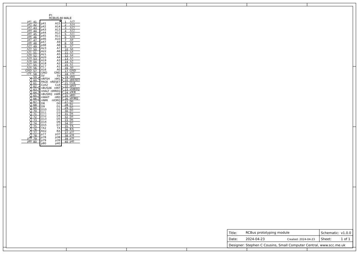 SC733 v1.0 Prototype for RCBus - EasyEDA open source hardware lab