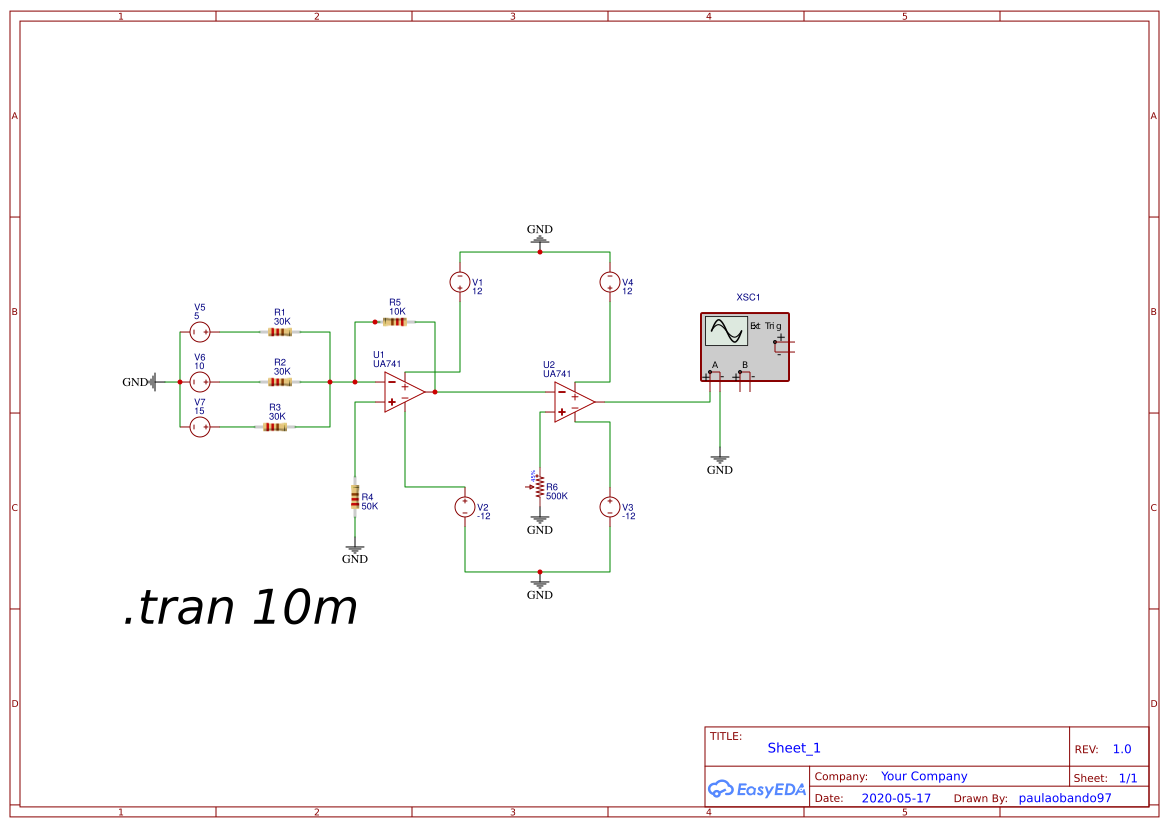 Simulacion15 - EasyEDA open source hardware lab