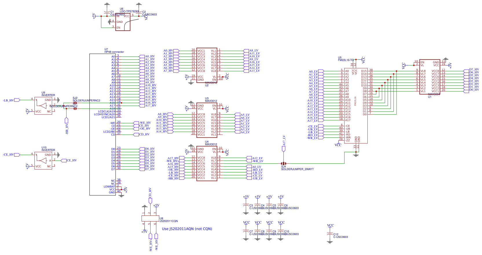 HP48 FRAM card copy - EasyEDA open source hardware lab